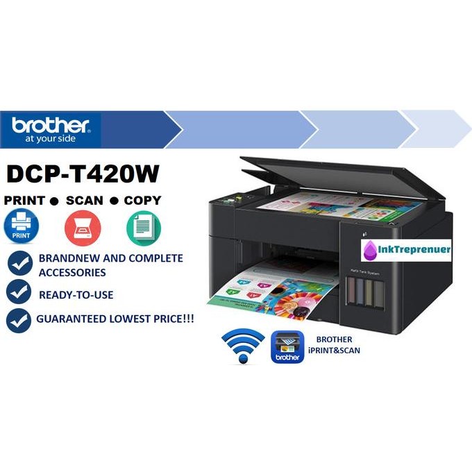 Jual Printer Brother Dcp-T420W Ink Tank Print-Scan-Copy Wireless New ...