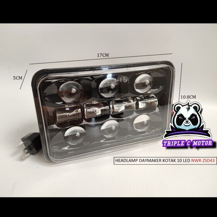 Jual DAYMAKER KOTAK LED 10 MATA 4 X 6 INCH GL 100 RX KING GL MAX WIN ...