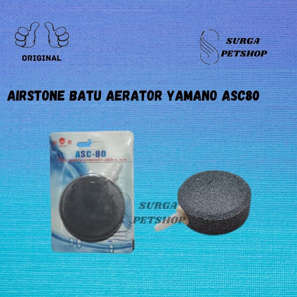 Jual batu udara airstone YAMANO bulat gelembung aerator aerasi ASC 80 ...