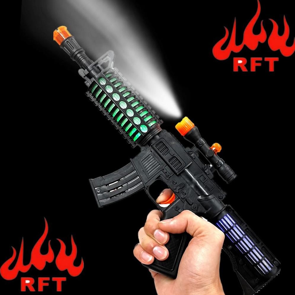 Jual Mainan Anak Pistol Baterai Sniper Gun Suara Tembakan Lampu Laser Biru 7811 Siap Kirim ...
