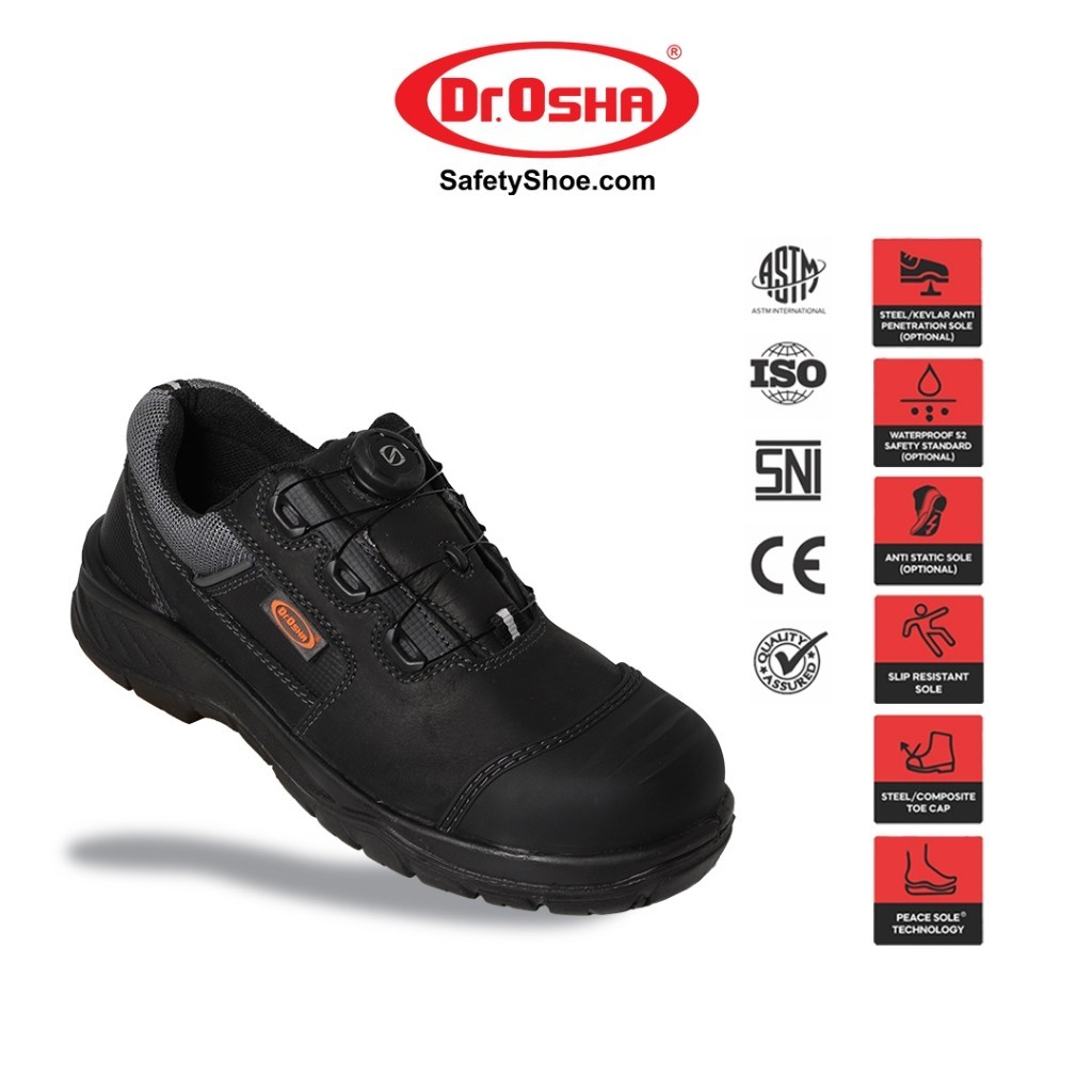 Jual Dr OSHA Viper 3169 S2 Composite Waterproof Safety Shoes with Quick ...