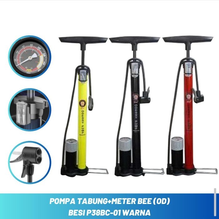 Jual POMPA ANGIN SEPEDA MOTOR BAN WARNA BEE ODESSY PANJANG KODE 88 ...