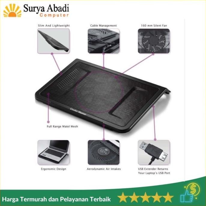 Jual COOLER MASTER NOTEPAL L1 NOTEBOOK COOLING PAD UP TO 17 INCH ...