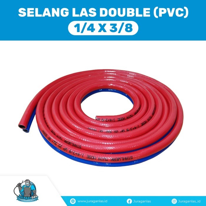 Jual Selang Las PVC Doue Oxygen ender Twin Hose Welding | Shopee Indonesia