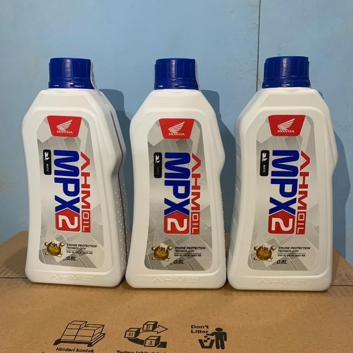 Jual ( Harga 3 Pcs ) - OLI MESIN MOTOR MPX2 800ml ORI KHUSUS MOTOR ...