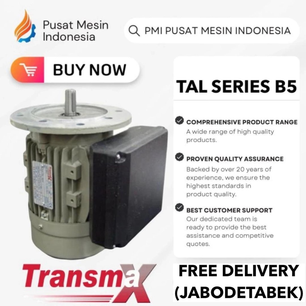 Jual DINAMO ELEKTRO MOTOR TRANSMAX TAL 4P 0,18KW 0,25HP 1 PHASE SINGLE ...