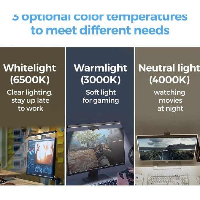 Jual Lampu Monitor Led Screenbar - Afw Original Dan Terpercaya | Shopee ...