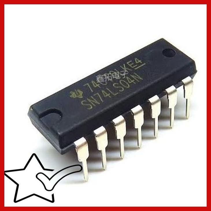 Jual [SRE] SN74LS04N SN74LS04 74LS04 HD74LS04P IC HEX INVERTER DIP-14 ...