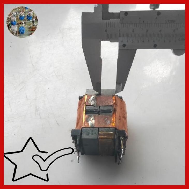 Jual [TRB] TRAFO FERIT EE33 DOUBLE MODEL BERDIRI / FERRITE CORE EE33 ...