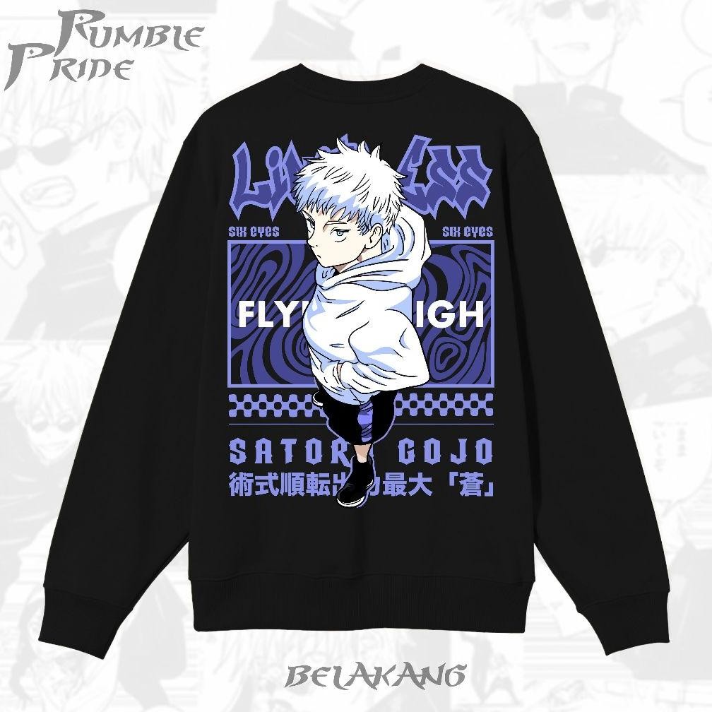 Jual Sweater Basic Jujutsu Kaisen Anime Gojo Satoru Jk0036# | Shopee ...