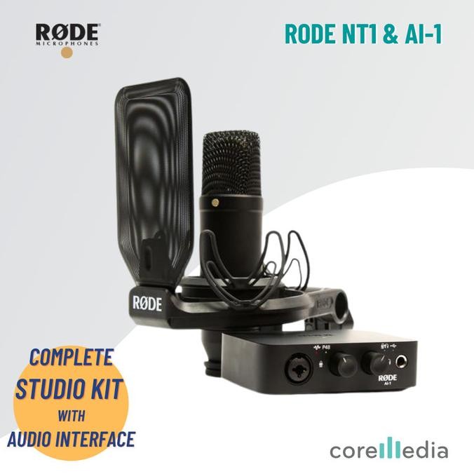 Jual Rode Nt1/Ai-1 Complete Studio Kit Microphone & Audio Interface New ...