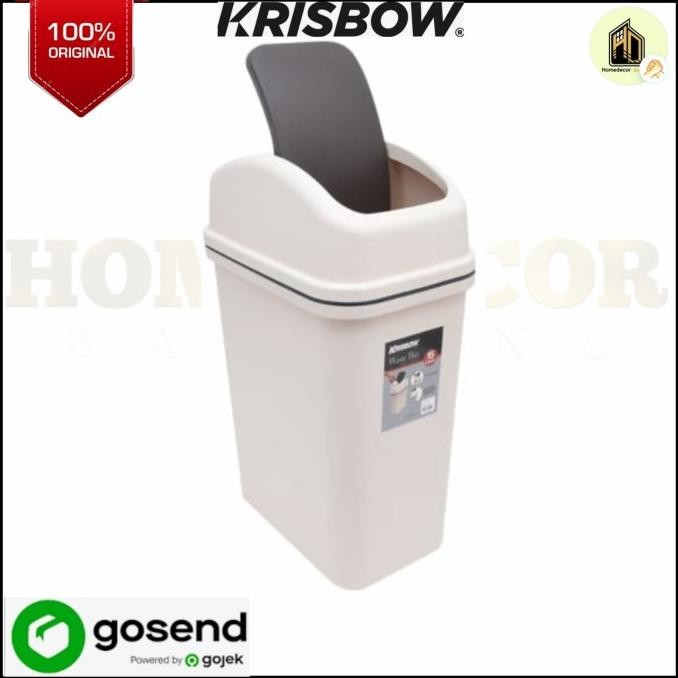 Jual Krisbow 15 Ltr Tempat Sampah Plastik - Krem / dust bin / tempat sampah | Shopee Indonesia