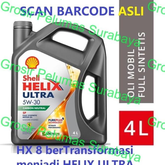 Jual Oli Mobil Bensin Diesel Original Barcode Scan Shell Helix Ultra ...