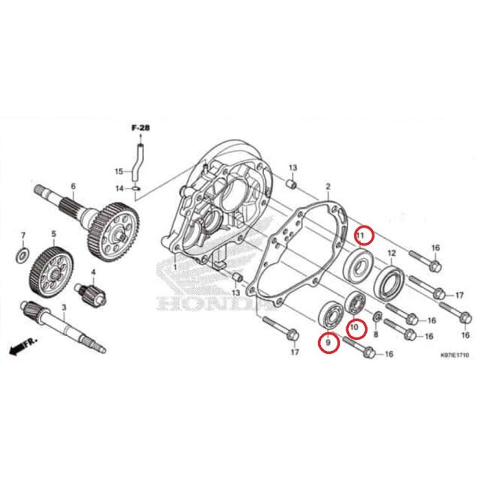 Jual BEARING LAHAR LAHER TRANSMISI GEARBOX GEAR BOX GARDAN HONDA ...