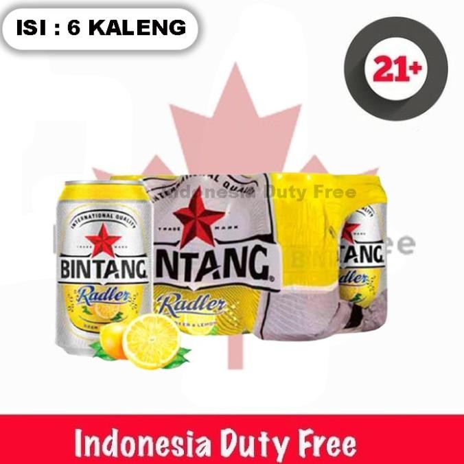 Jual Produk Baru!! Bintang Radler Lemon Beer Can 320 ml 6 pcs | Shopee ...