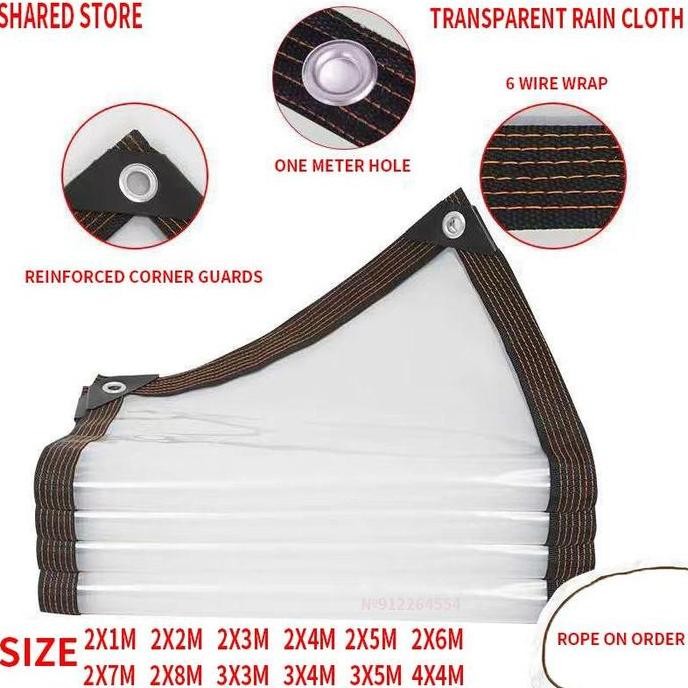 Jual BARU TERPAL TENDA VANDHAM TRANSPARAN TAHAN HUJAN UV KAIN PE FILM ...
