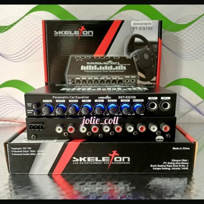 Jual CO Preamp parametrik Skeleton SKT-EQ100 karaoke colokan mic 2 ...