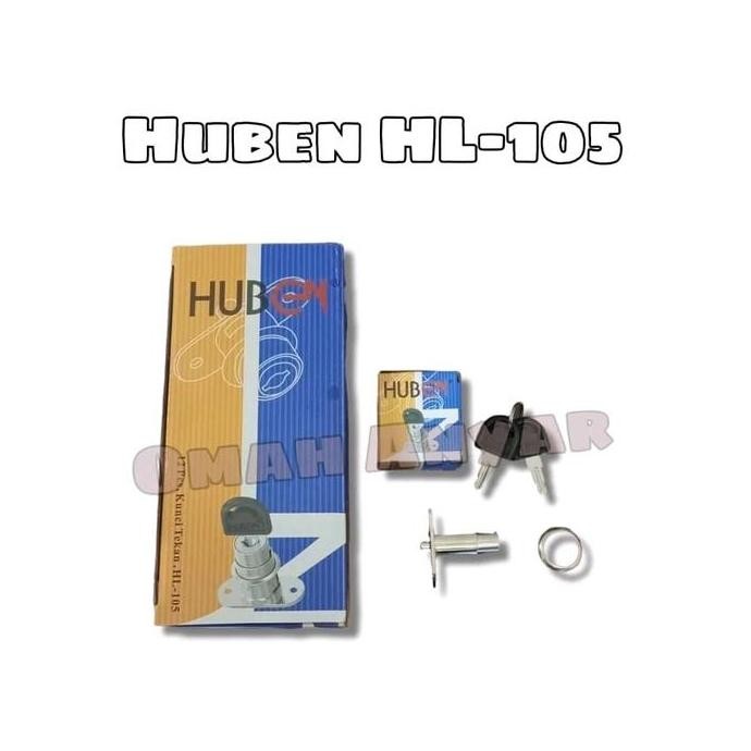 Jual Open DS] Kunci Tusuk Huben Push Lock HL 105 Pintu Lemari Sliding ...