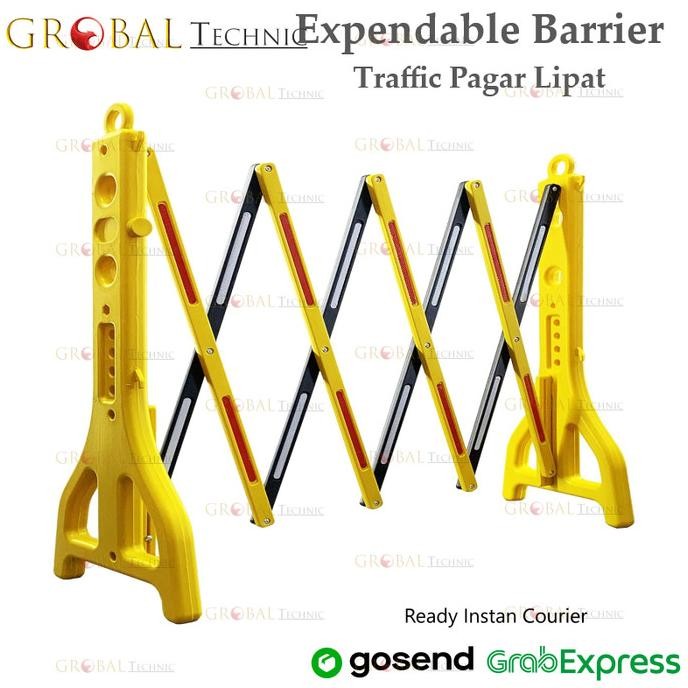 Jual Produk Baru!! Expendable Safety Barrier Gate Plastic / Pagar Lipat ...