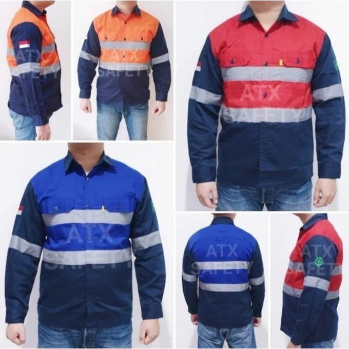 Jual Produk Baru!! Wearpack Safety Baju Kerja Lengan Panjang Kombinasi ...