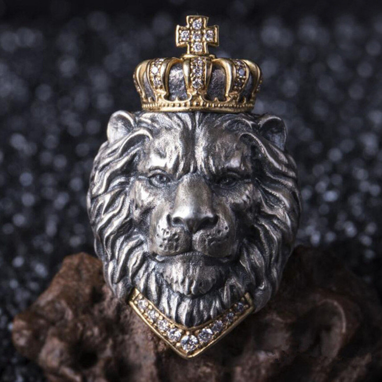 Jual Cincin Raja Singa Mahkota Dominan Eropa dan Amerika untuk Pria ...