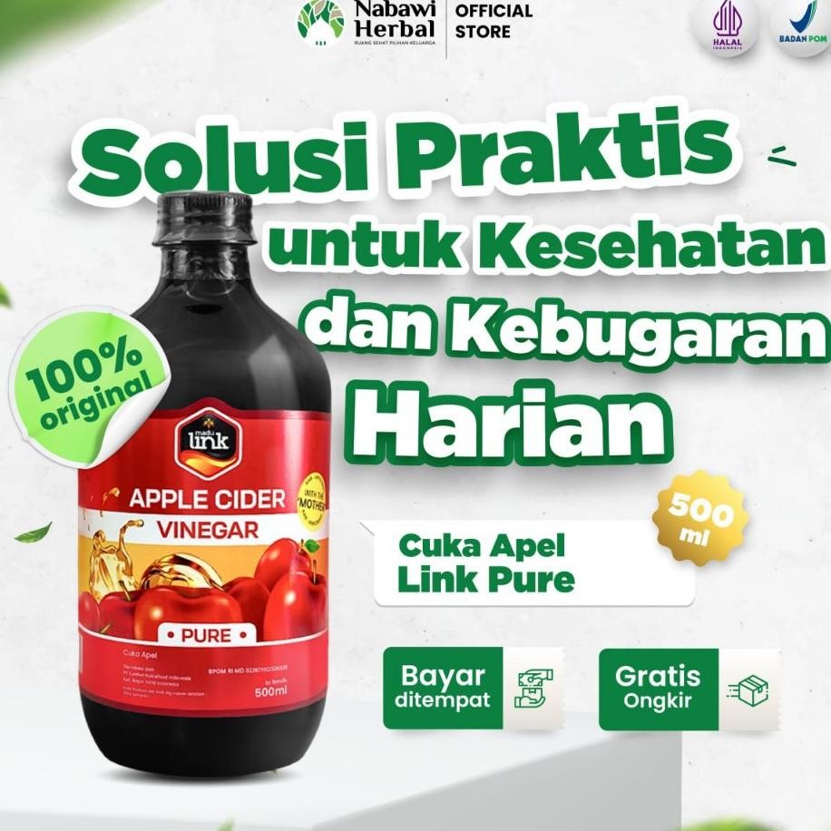 Jual Lin Cua Apel Pure With Mother Cider Vinegar WithMotherMl | Shopee ...