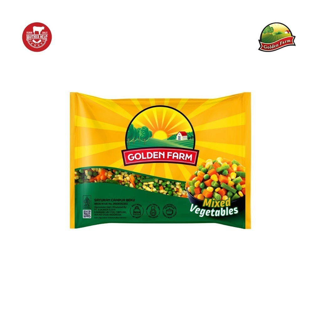 Jual Golden Farm Mix Vegetable 4 Way 500gr - Brothermeatshop | Shopee ...
