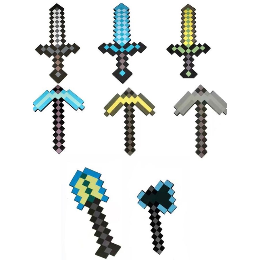 Jual DIAMOND SWORD / PICKAXE / AXE / SHOVEL MINECRAFT | Shopee Indonesia
