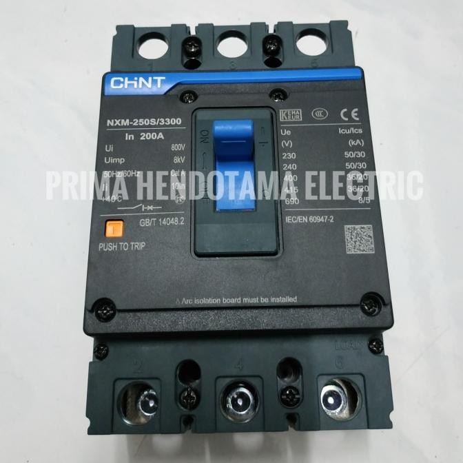 Jual HARGA DISC - MCCB CHINT 200A/3P NXM-250S/3300 | Breaker CHINT 200A ...