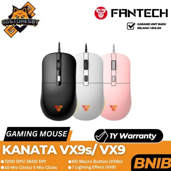 Jual NEW FANTECH KANATA VX9s/VX9 RGB MACRO Gaming Mouse | Shopee Indonesia