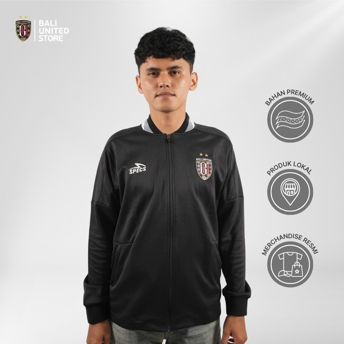 Jual Bali United Official Black Jacket Bali United FC 2024 - Specs ...
