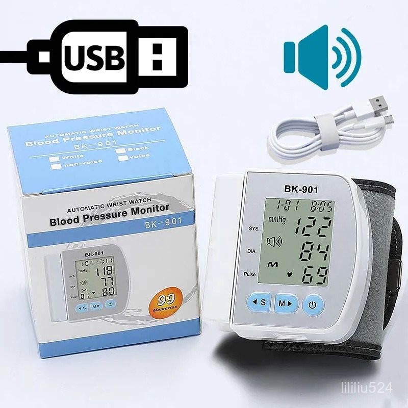 Jual Transmisi Suara Bahasa Inggris Monitor Tekanan Darah Pergelangan ...