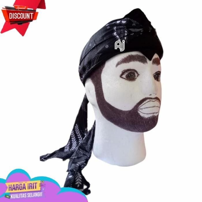 Jual Promo Iket Kepala Udeng Bolong Tanpa Tutup Motif Batik Ukuran ...