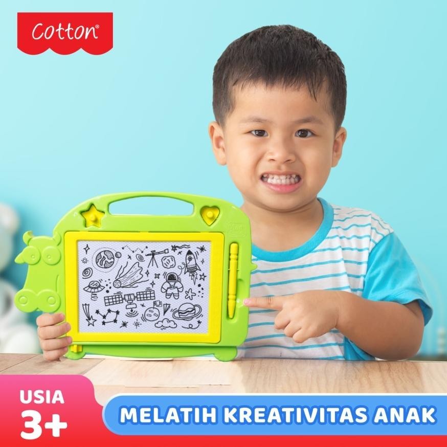 Jual Do86 Magnit Smile Octopus Drawing Board Color Papan Tulis Magnet ...