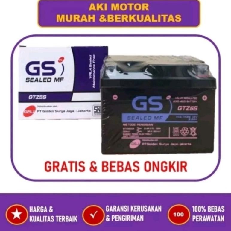 Jual ed-7 Aki Motor Honda Beat, Scoopy, Vario 110 Kering MF GTZ5S Premium | Shopee Indonesia