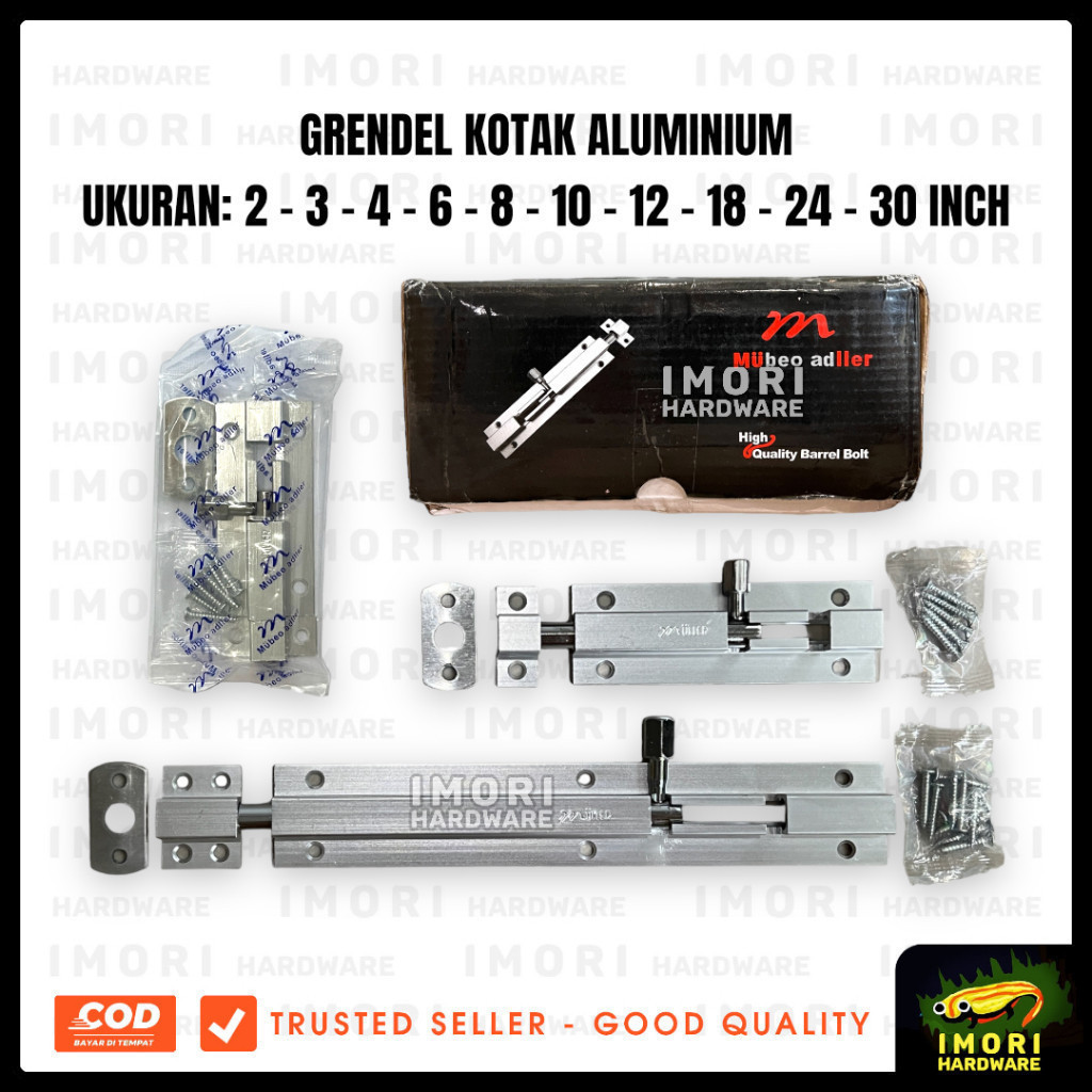 Jual MULLER Grendel aluminium 2 3 4" inch Pengunci Selot Kunci Pintu ...