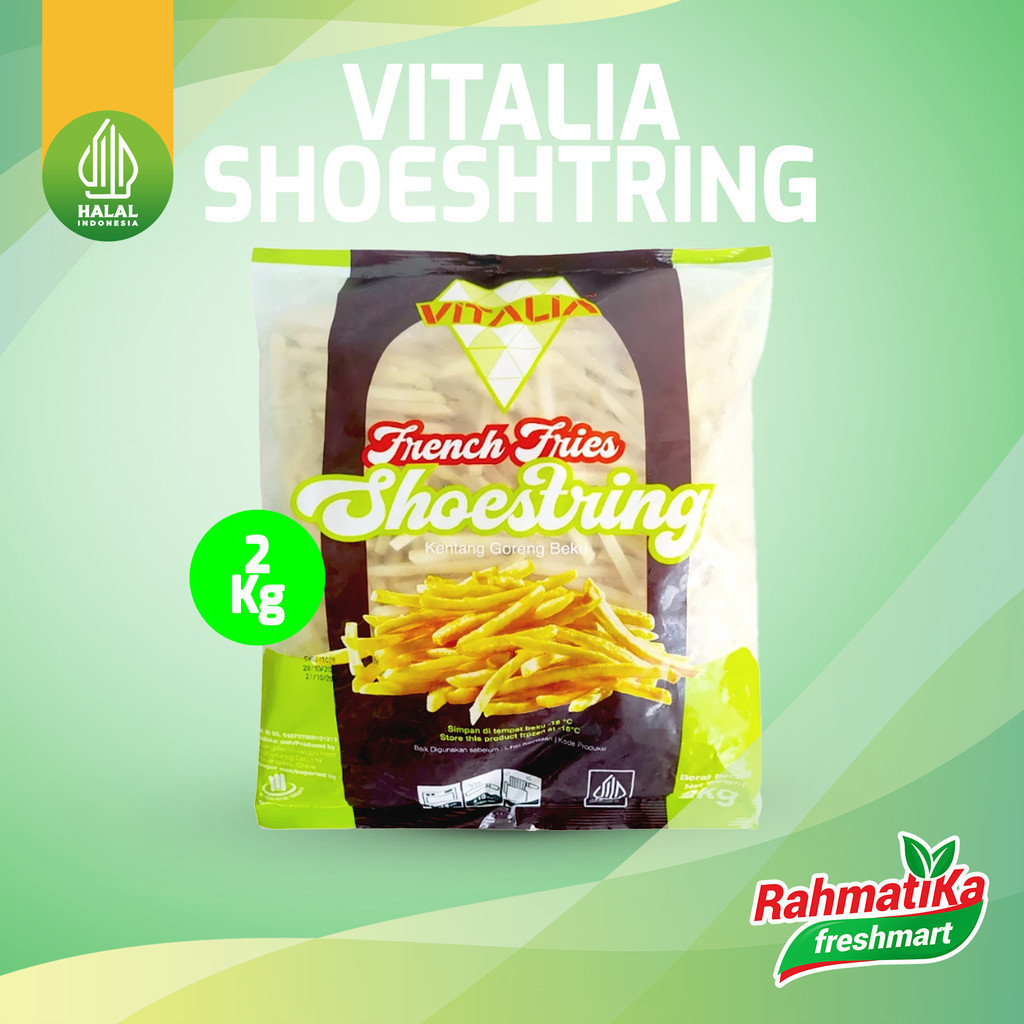 Jual VITALIA Kentang Goreng Beku / Shoestring French Fries 2Kg | Shopee Indonesia
