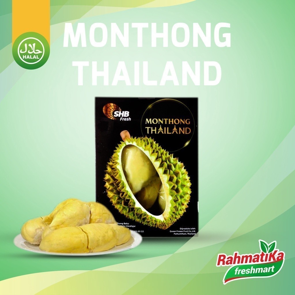 Jual Durian Monthong Thailand / Buah Duren Montong Kupas 450 gram ...