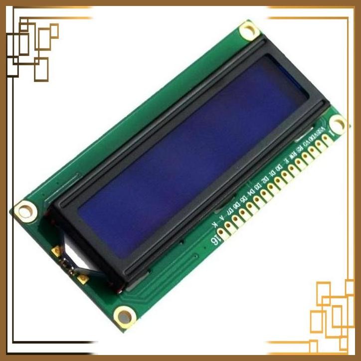 Jual [ETR] LCD1602 module Blue screen 16x2 Character Display HD44780 ...
