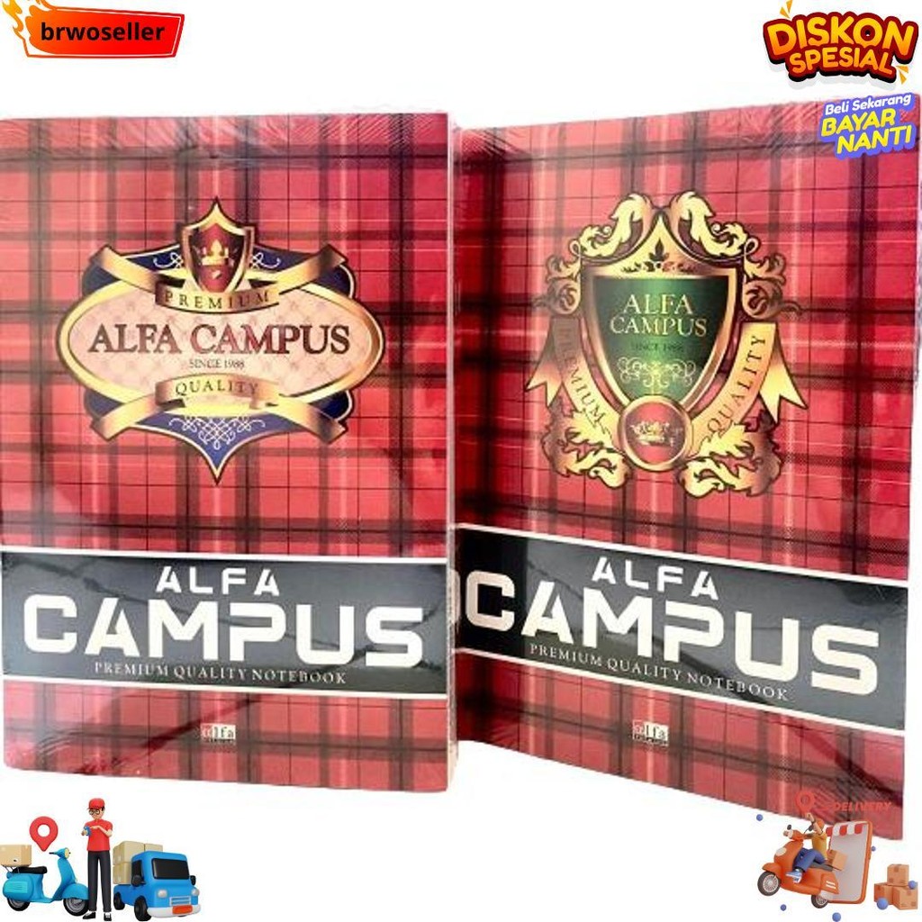 Jual 1 Pack - Buku Besar Alfa Campus 36 Lembar - Ukuran B5 (Isi 10 Buku) D Promo Puncak | Shopee ...