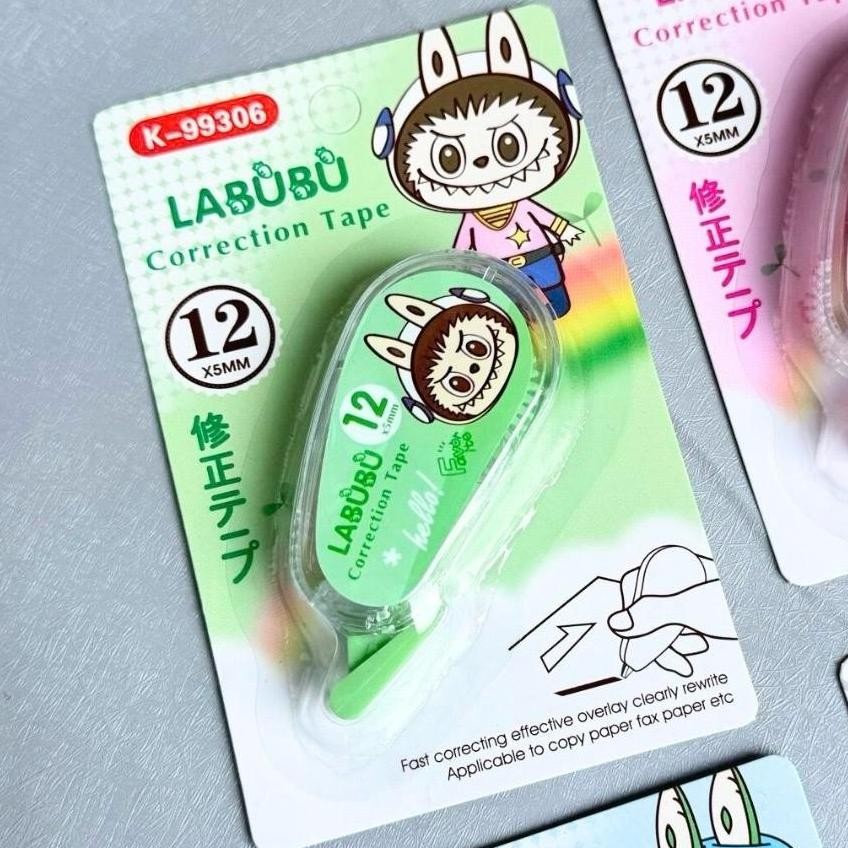 Jual Ow42 CUTE LABUBU CORRECTION TAPE STATIONERY alat tulis penghapus ...