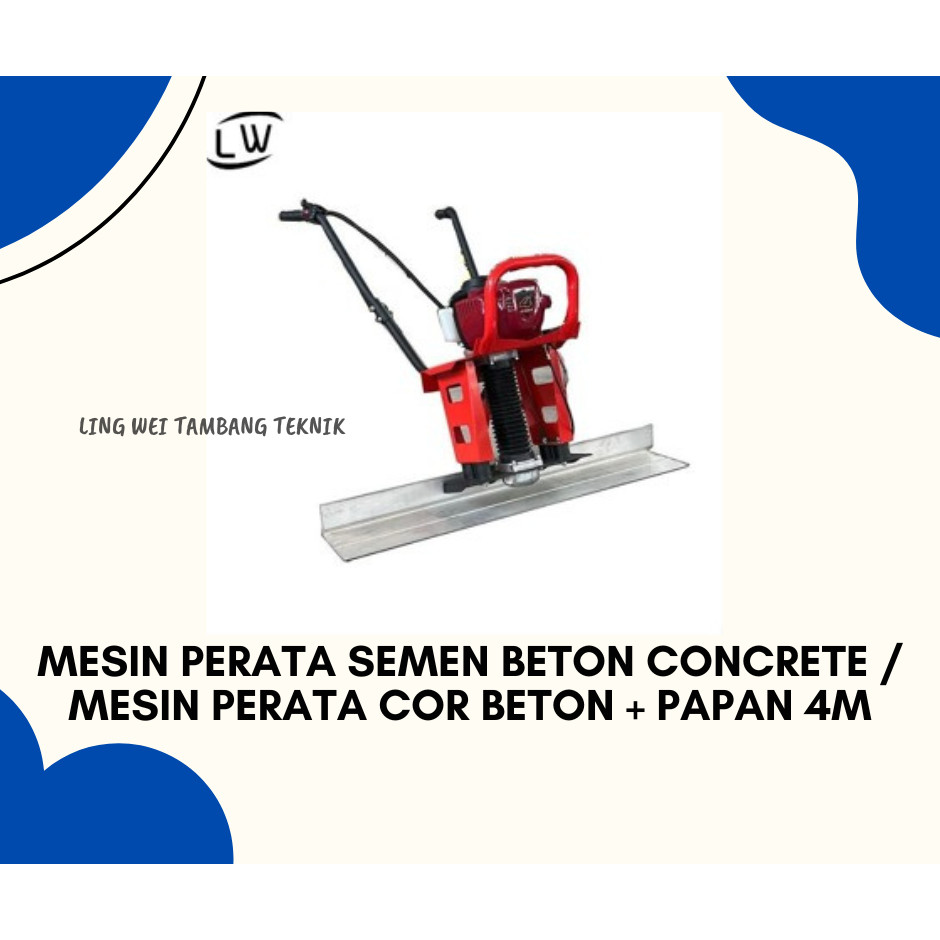 Jual MESIN PERATA SEMEN BETON CONCRETE 4 METER/ MESIN PERATA COR BETON ...