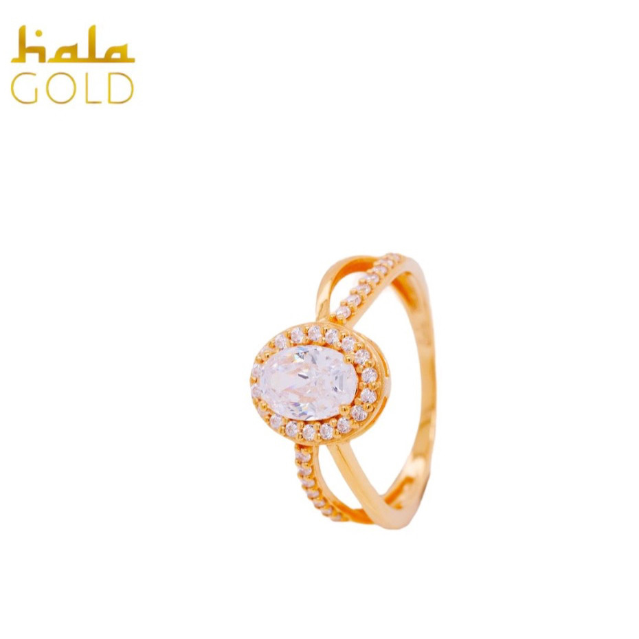 Jual Hala Gold Oval Ring / Cincin | Shopee Indonesia