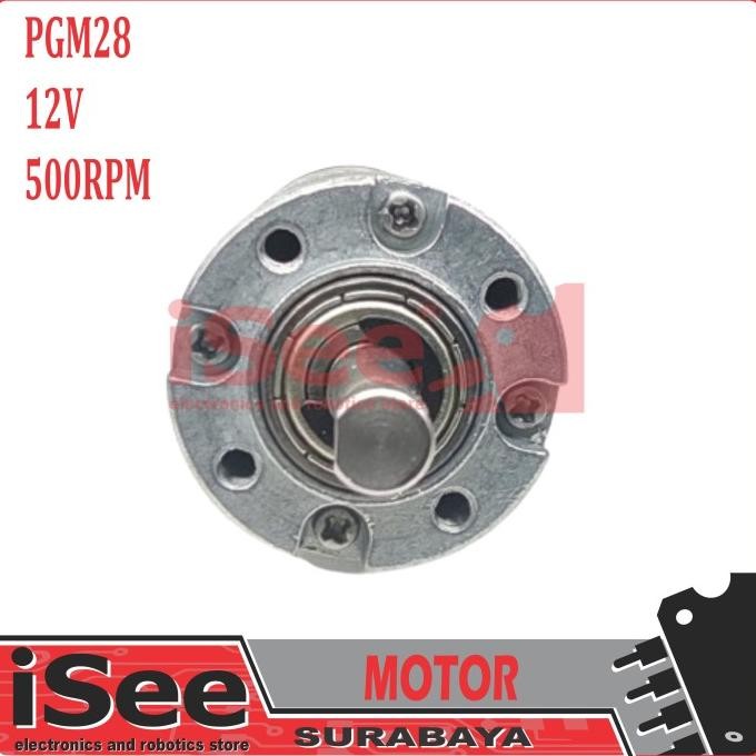 Jual Pgm28 Dc Motor 12V 500Rpm Micro Brush Speed Planetary Gear Box ...