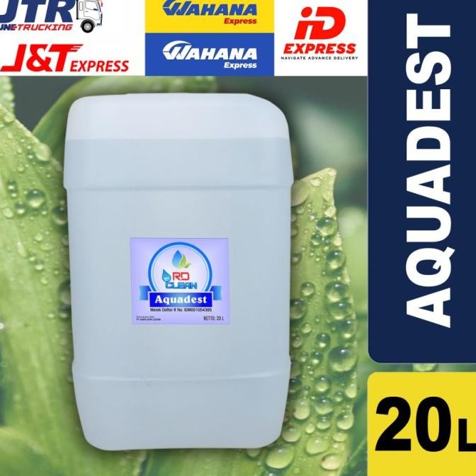 Jual AQUADEST AQUADES DISTILLED WATER RD CLEAN / AIR SULING 20L LUAR KOTA TERMURAH | Shopee ...