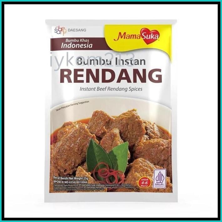 Jual BUMBU INSTANT MAMASUKA RENDANG/SOTO/GULAI/NASI UDUK/OPOR/AYAM ...