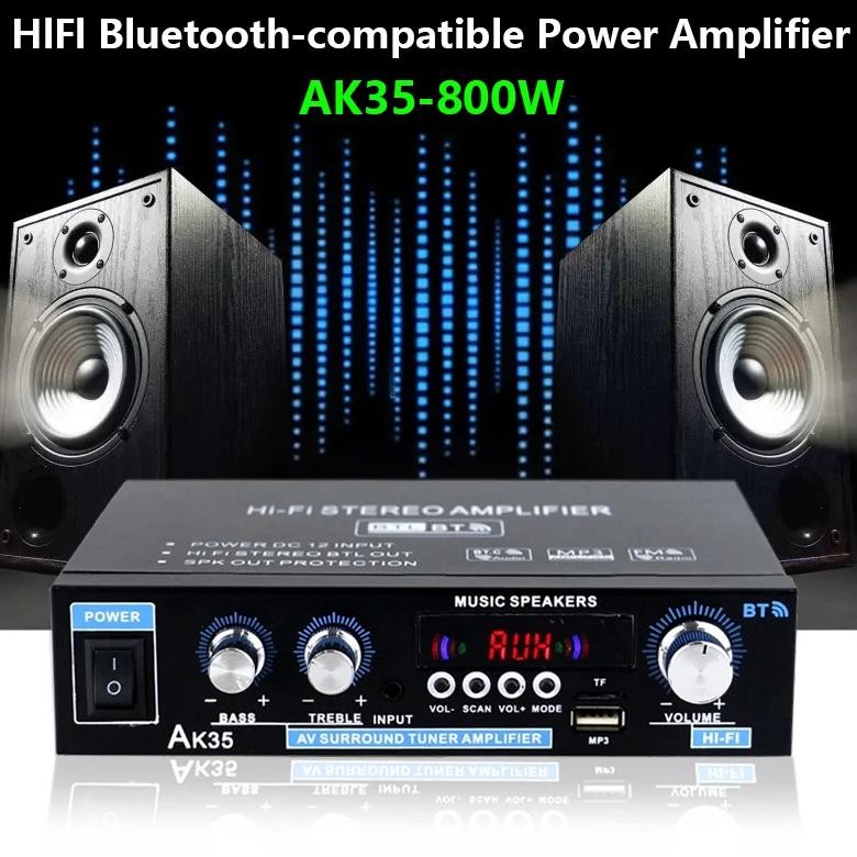 Jual [PRE-ORDER] AK35 800W Home Power Amplifiers 2 Channel Bluetooth 5. ...