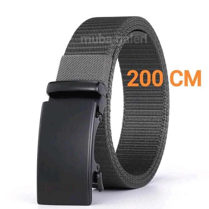 Jual Ori - IKAT PINGGANG TACTICAL PRIA JUMBO PANJANG 200 CM KEPALA BESI HITAM POLOS SABUK REL ...