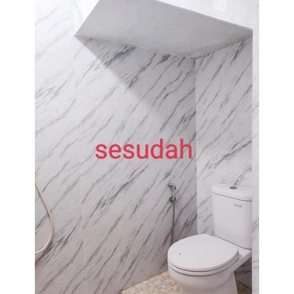 Jual wallpaper sticker dinding kamar mandi motif mamer anti air minyak ...