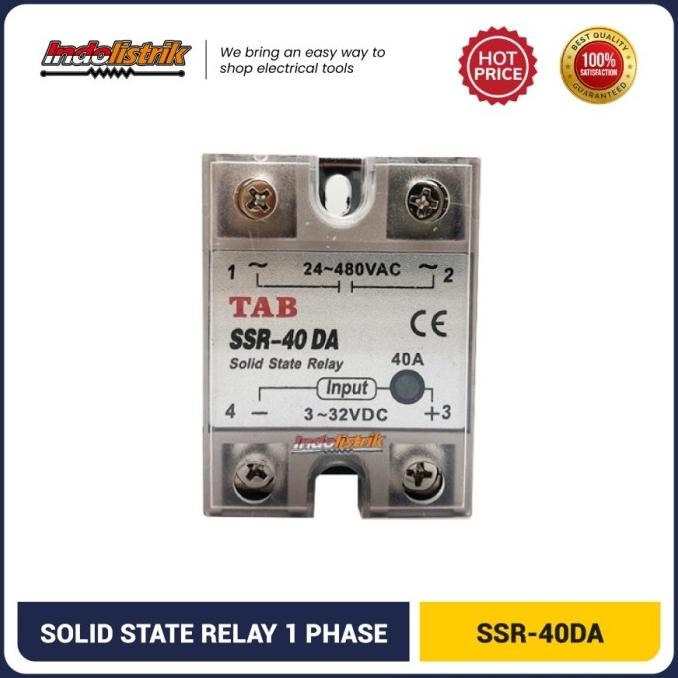 Jual Solid State Relay 1 Phase Ssr-40Da Tab - 1 Phase Dc-Ac 40 Ampere New Stok | Shopee Indonesia